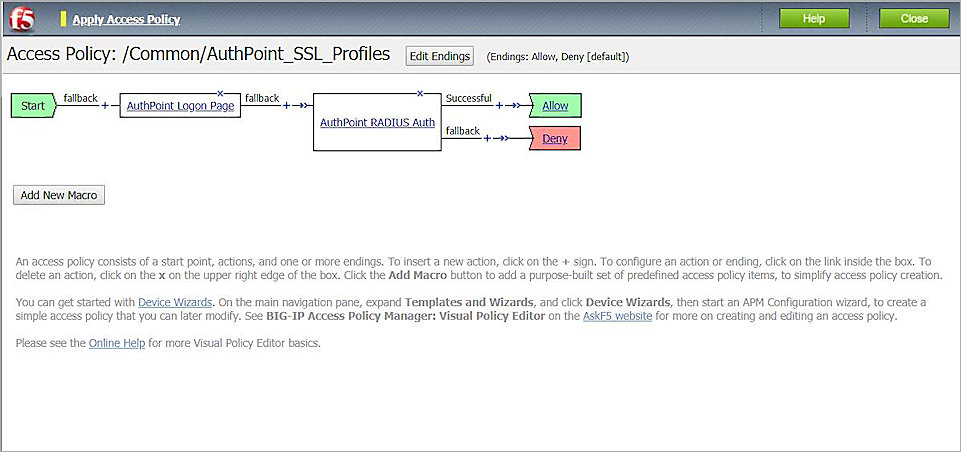 F5 BIG-IP APM RADIUS Integration with AuthPoint